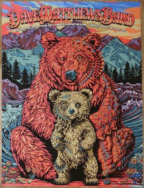 2024 Dave Matthews Band - Greenwood Village I Concert Poster by Todd S ...