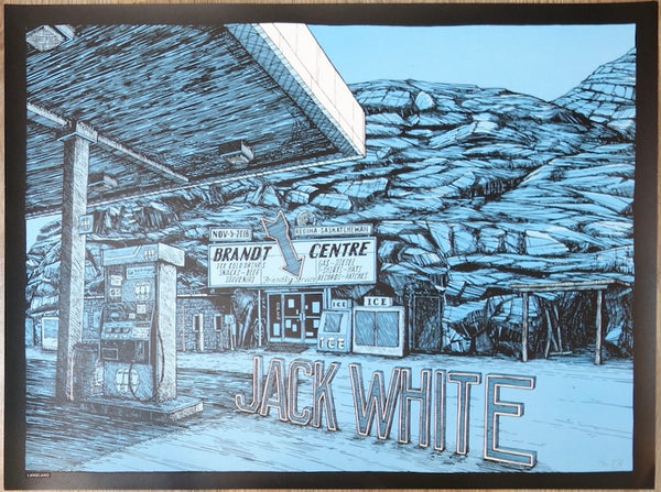 2018 Jack White - Regina Silkscreen Concert Poster by Landland | JoJo's ...
