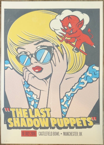 2016 The Last Shadow Puppets - Manchester Silkscreen Concert Poster by ...