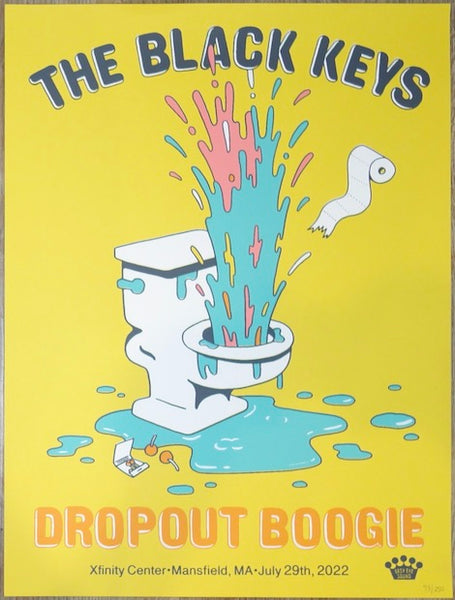 2022 The Black Keys - Mansfield Silkscreen Concert Poster by Clay Hick ...