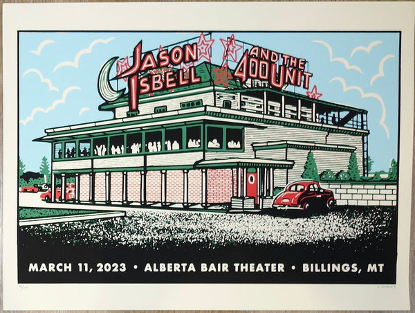2023 Jason Isbell - Billings Silkscreen Concert Poster by Eric Hinkley ...