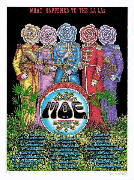 2012 Moe - Winter Tour Silkscreen Concert Poster by Emek | JoJo's Posters