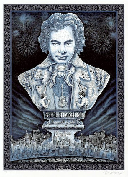 2012 Neil Diamond - Wantagh Silkscreen Concert Poster by Emek | JoJo's ...
