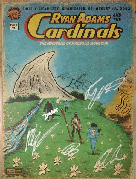2023 Ryan Adams & the Cardinals - Charleston Concert Poster by Howie N ...