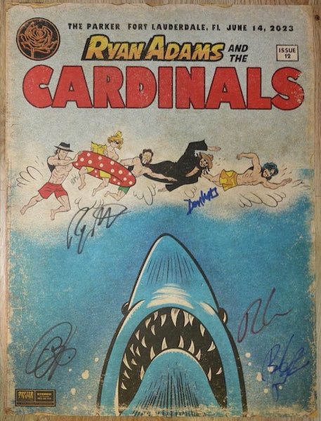 2023 Ryan Adams & the Cardinals - Ft. Lauderdale Concert Poster by How ...