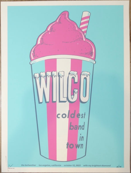 2023 Wilco - Los Angeles V Silkscreen Concert Poster by Brian Methe ...