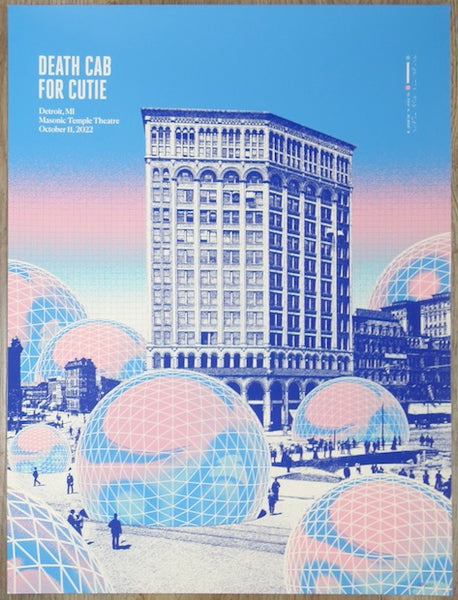 2022 Death Cab For Cutie - Detroit Silkscreen Concert Poster by Jose G ...