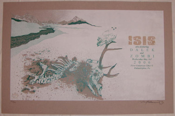 2006 Isis - Silkscreen Concert Poster by Michael Munter | JoJo's Posters