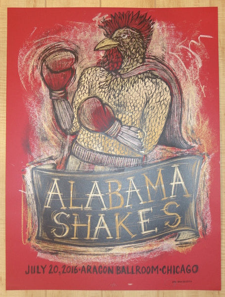 2016 Alabama Shakes - Chicago II Silkscreen Concert Poster by Dan Grze ...