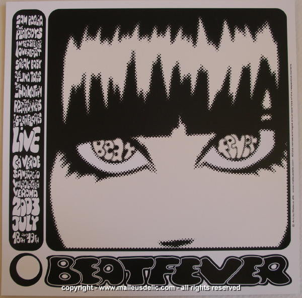 2003 Beat Fever - Verona Silkscreen Concert Poster by Malleus | JoJo's ...