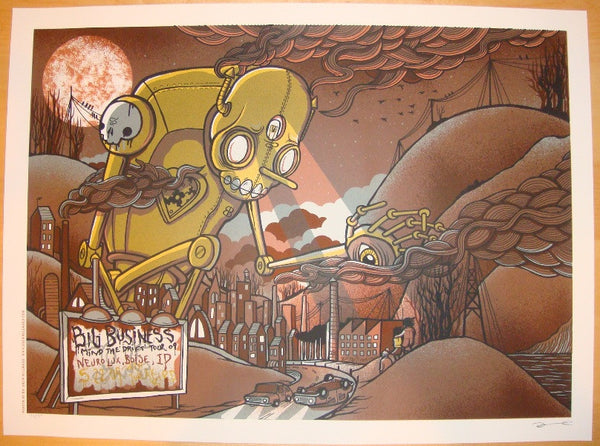 2009 Big Business - Silkscreen Concert Poster by Drew Millward | JoJo's ...