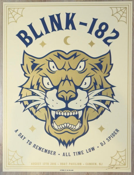 2016 Blink-182 - Camden Silkscreen Concert Poster by Ian Williams ...