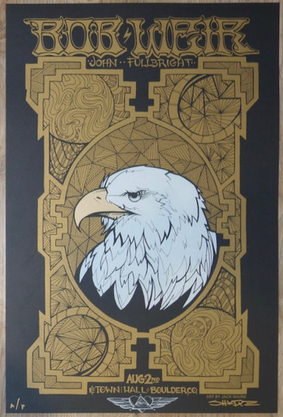 2017 Bob Weir - Boulder Silkscreen Concert Poster by Jack Shure | JoJo ...