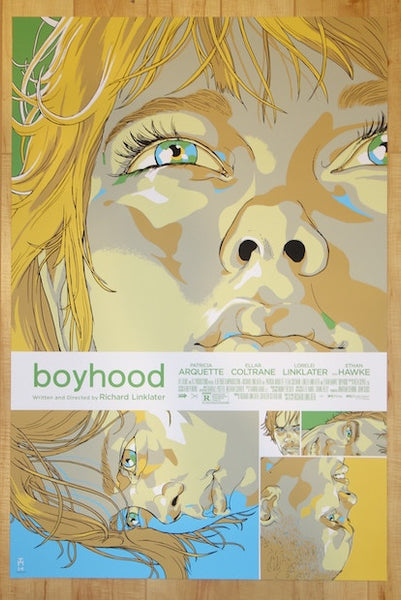2014 "Boyhood" - Silkscreen Movie Poster by Tomer Hanuka | JoJo's Posters