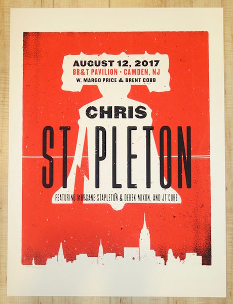 2017 Chris Stapleton - Camden Silkscreen Concert Poster by Andy Vastag ...