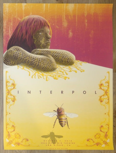 2018 Interpol - San Diego Silkscreen Concert Poster by Neal Williams ...