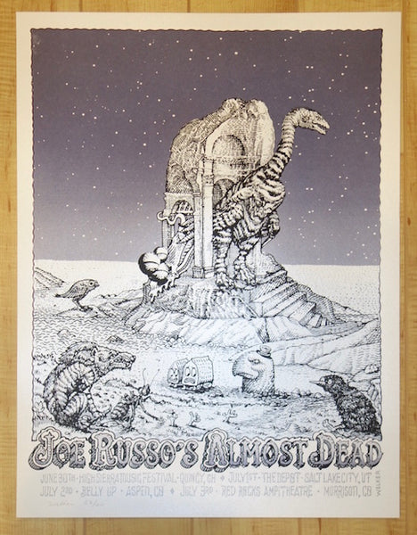 2016 Joe Russo's Almost Dead - Summer Tour Silkscreen Concert Poster b ...