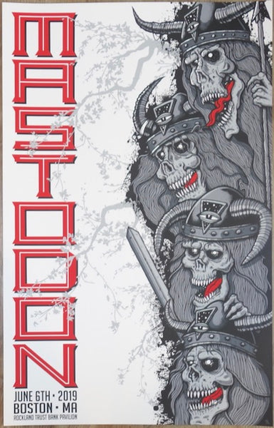 2019 Mastodon - Boston Silkscreen Concert Poster by Jeff LaChance ...