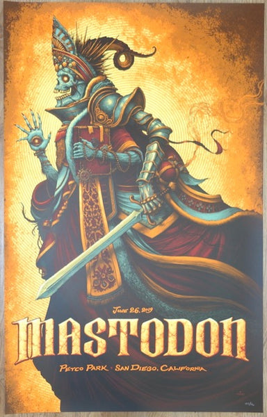 2019 Mastodon - San Diego Silkscreen Concert Poster by N.C. Winters ...