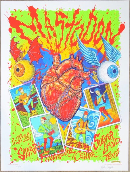 2021 Mastodon - Sugar Land Silkscreen Concert Poster by Kyler Sharp ...