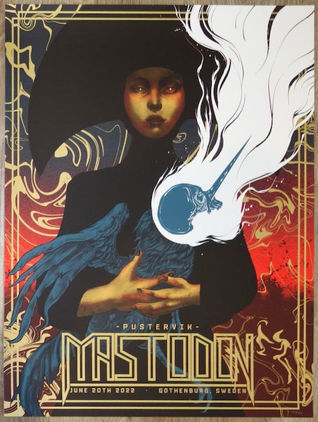 2022 Mastodon - Gothenburg Silkscreen Concert Poster by Nikita Kaun ...