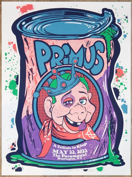 2022 Primus - Huntington Silkscreen Concert Poster by Eyeball James ...