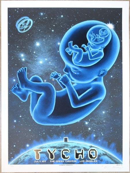 2017 Tycho - Los Angeles Silkscreen Concert Poster by Emek | JoJo's Posters